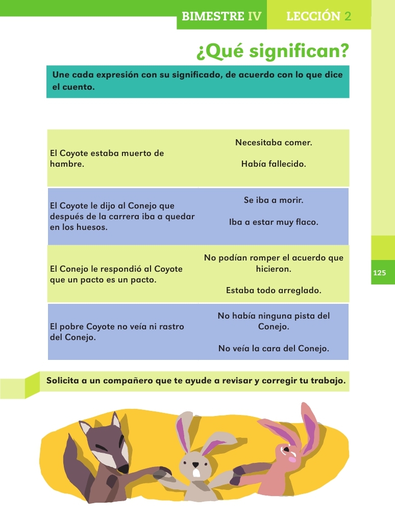 ¿Qué significan? - Bimestre IV - Lección 2