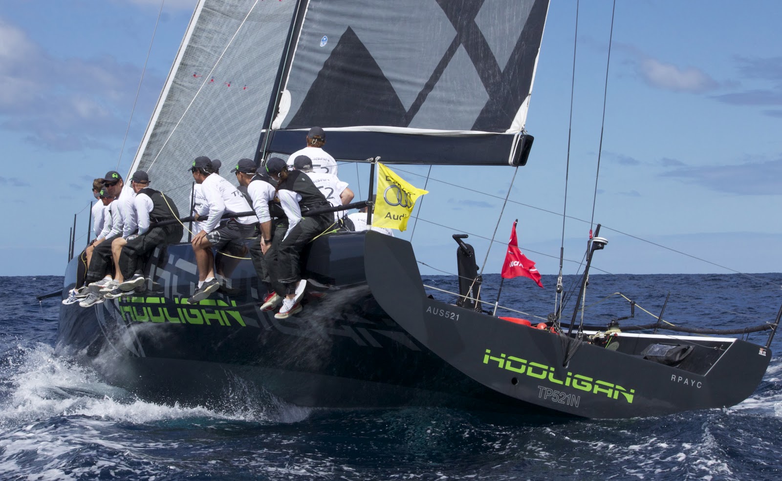 ReadyAboutYachting: Hooligan, Quest and Calm Fly The TP52 Flag - Sail ...