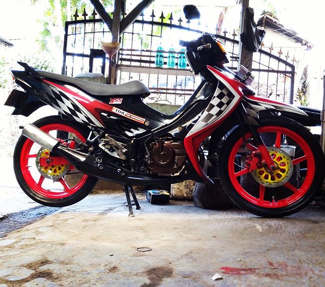 68 Foto Modifikasi Motor Satria 2 Tak Harian Terpopuler
