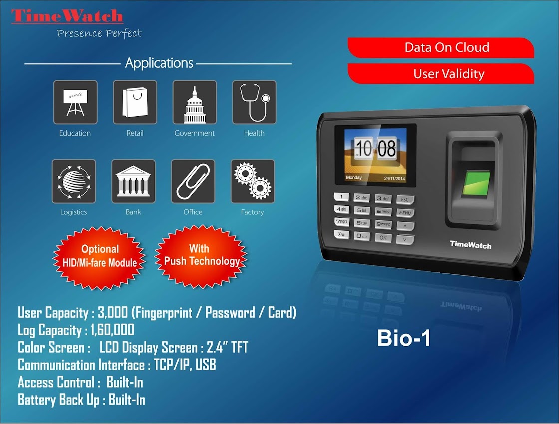 Biometric Time Attendance And Access Control