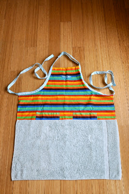 H is for Handmade: Hand Towel Apron With Zipper - Tutorial