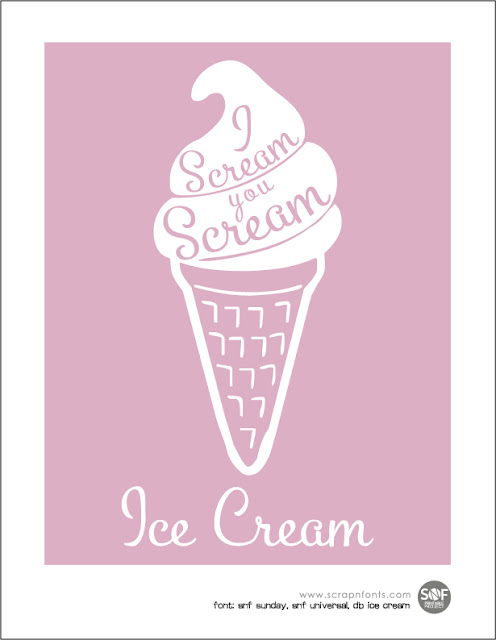 Fontaholic: FREEBIE FRIDAY: I Scream for Ice Cream