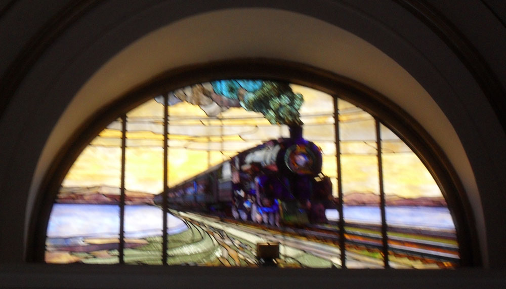 No Fixed Address: Stained glass windows in old SLC train station