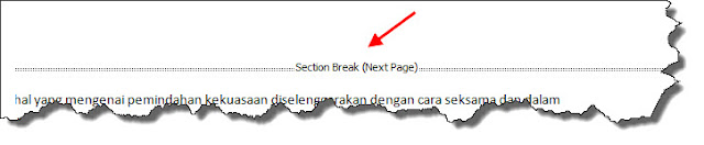 Cara Mudah Menghapus section break di microsoft word 2007, 2010, 2013 ...