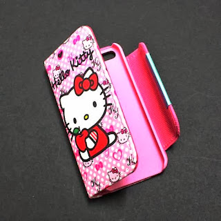 New Apple Hello Kitty Cute Wallet Style PU Leather Case for iPhone 5 5G