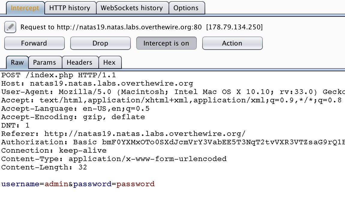 Security Writeups: Natas 19