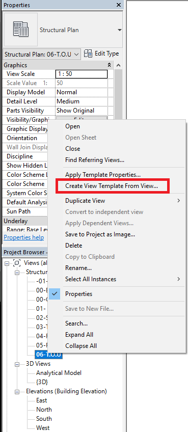 Revit® Structures - Create a View Template with Architectural Underlay ...