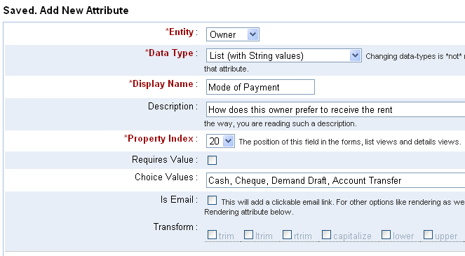 iFreeTools Creator - User Guide: Defining Attributes (or "Fields")