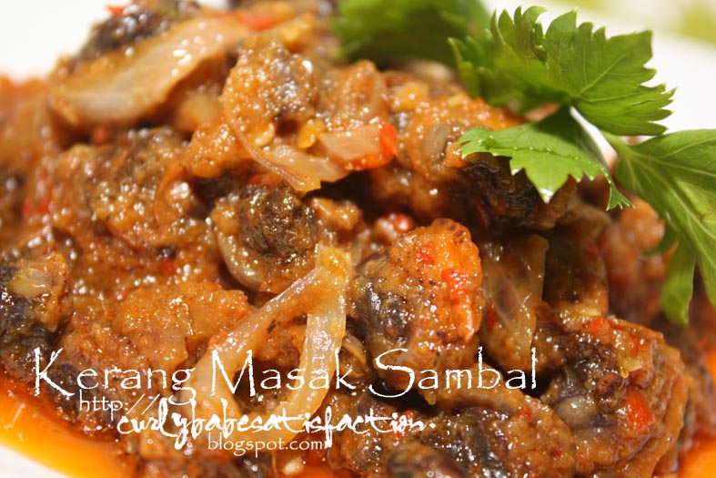 Curlybabe's Satisfaction: Kerang Masak Sambal