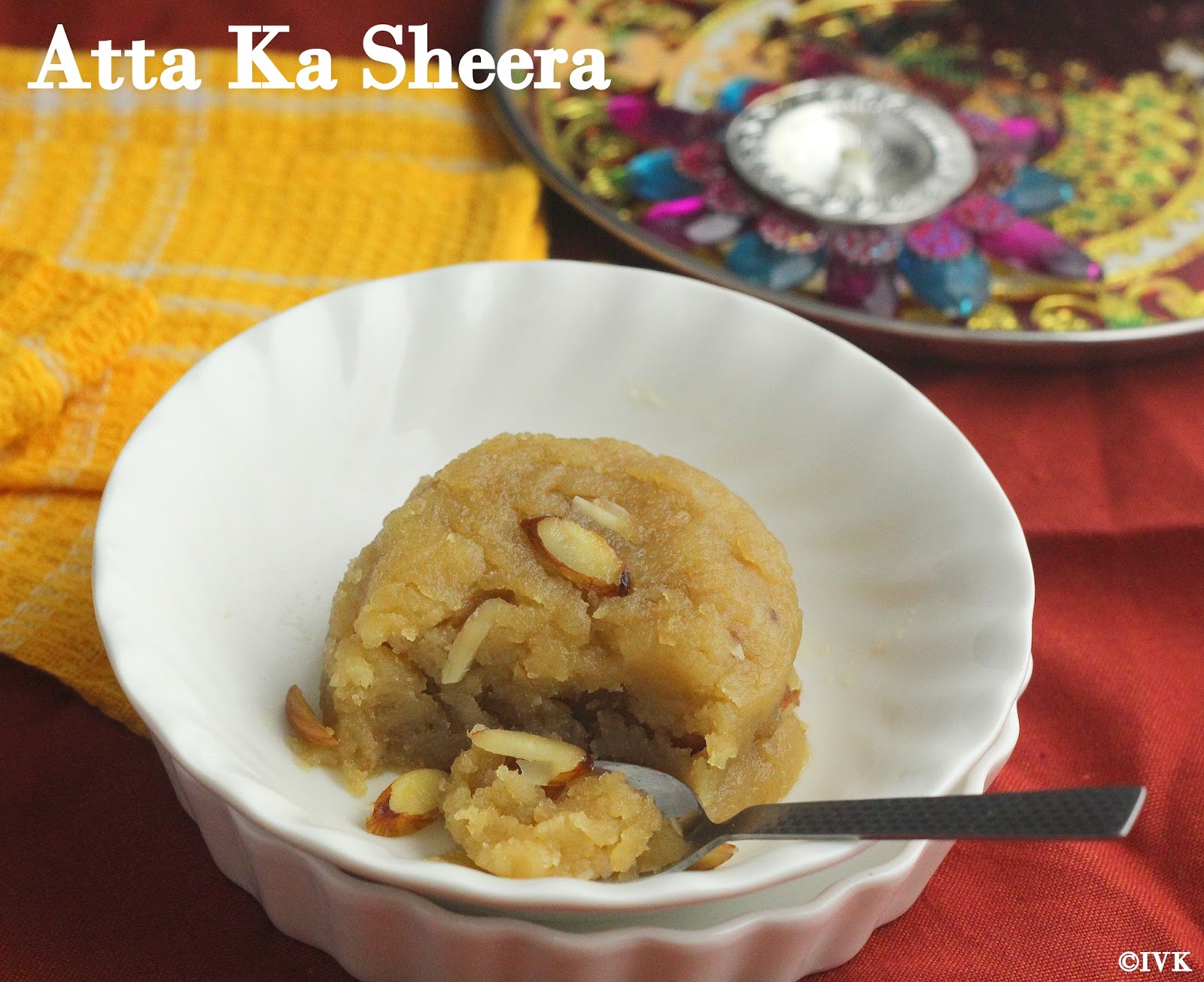 IndianVegKitchen: Low fat Atta ka Sheera Recipe | Microwave Atta Halwa ...