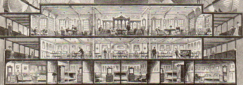 Cross Section of the Midship Section of the HMS Olympic (1909 ...