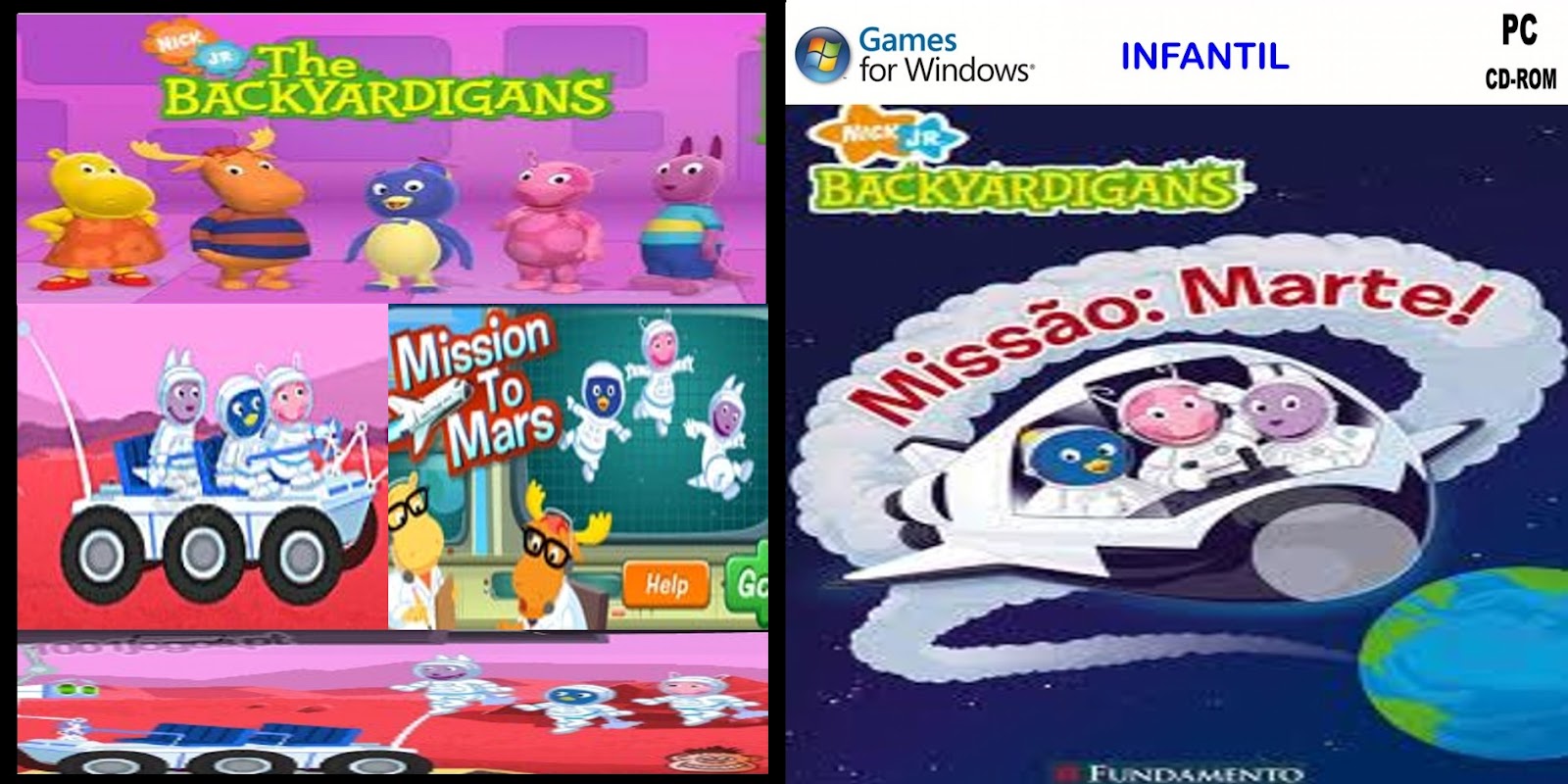 .: CD BACKYARDIGANS MISSÃO MARTE (JOGO PC)