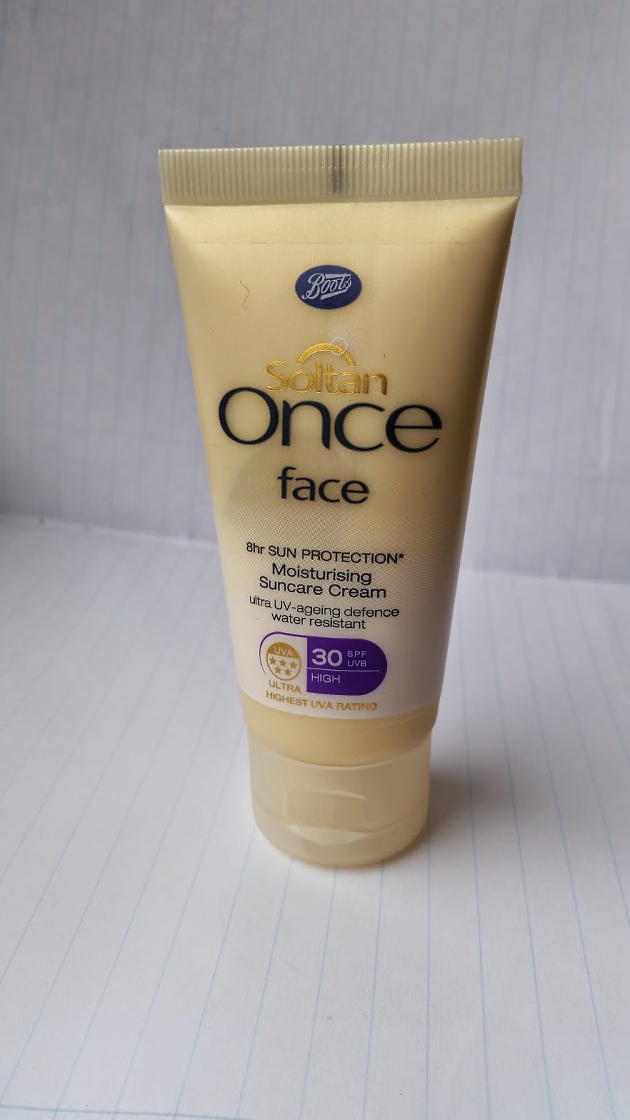 Pretty Skint: REVIEW: Boots Soltan Once Face Moisturising Suncare Cream ...