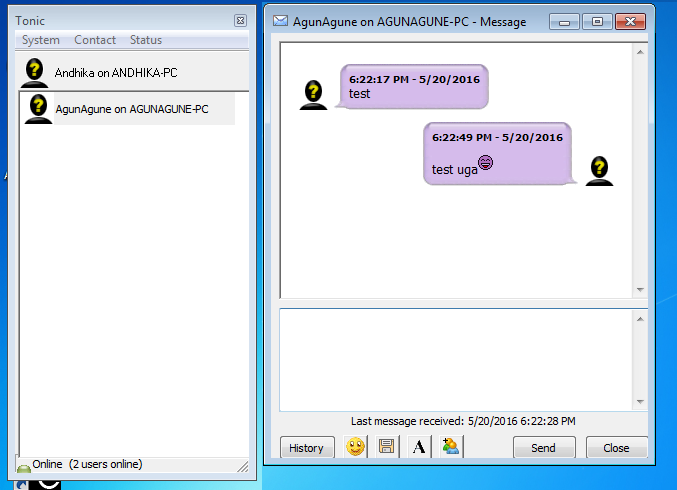 Cara Menggunakan Aplikasi Tonic Messenger Menggunakan Kabel LAN ~ Kedai ...