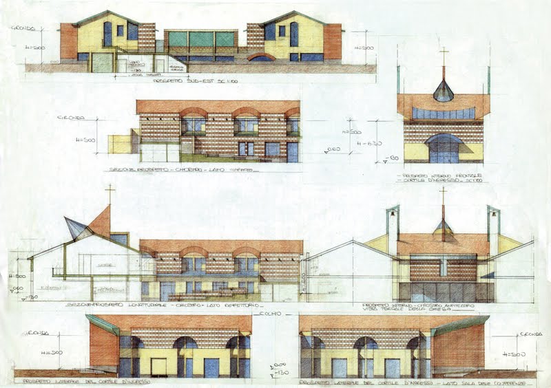 Vent'anni di disegni dell'Arch. Antonio Saporito: Disegni di prospetti ...