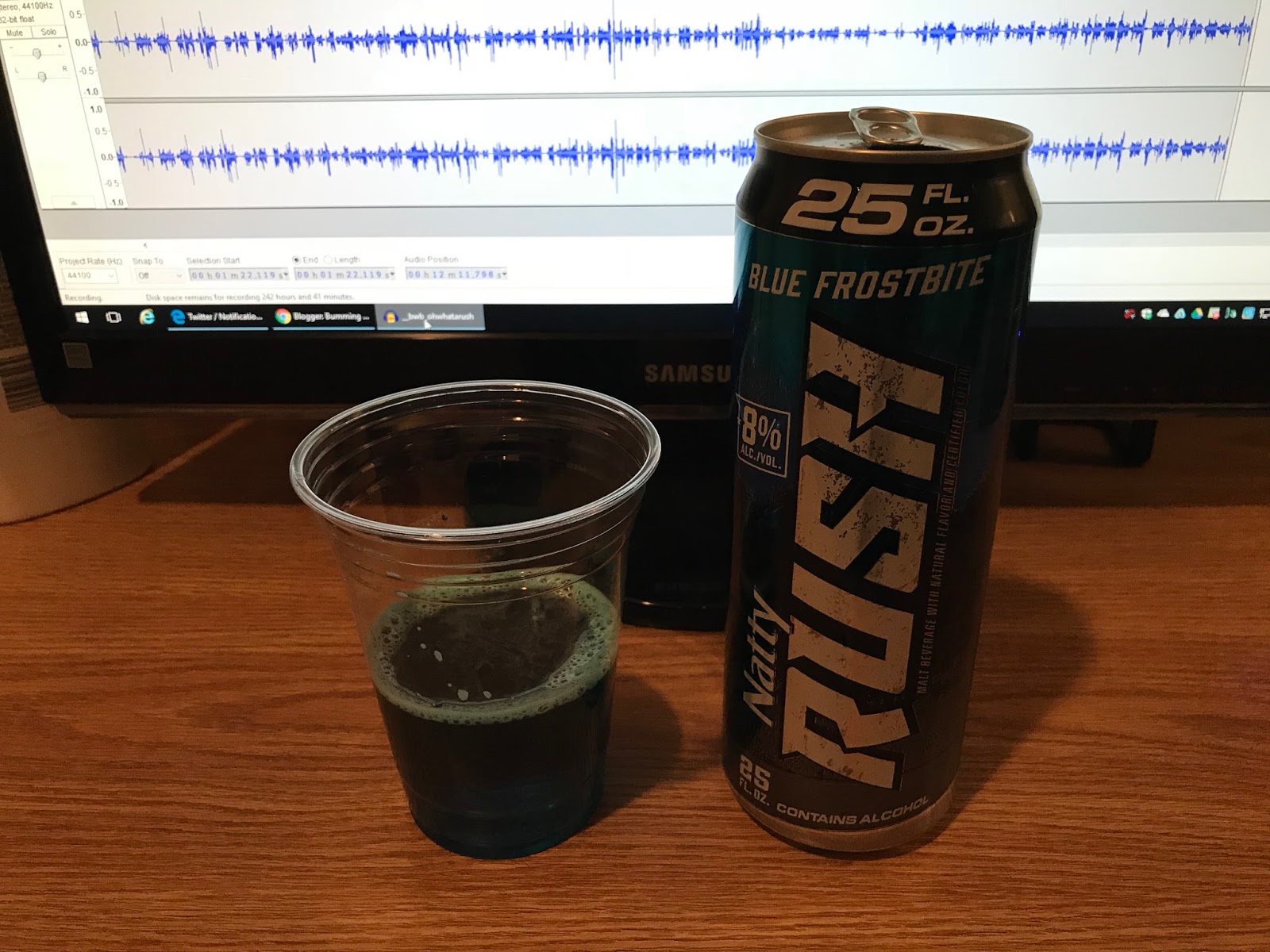 Malt Beverage Of The Week - Natty Rush Blue Frostbite