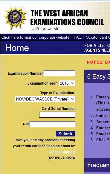2013 WAEC GCE Result is Out: How to Check.