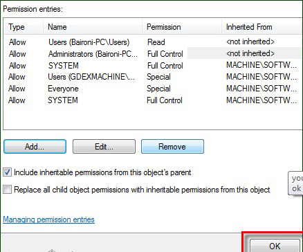 How To Take Full Permissions Control To Edit Protected Registry Keys
