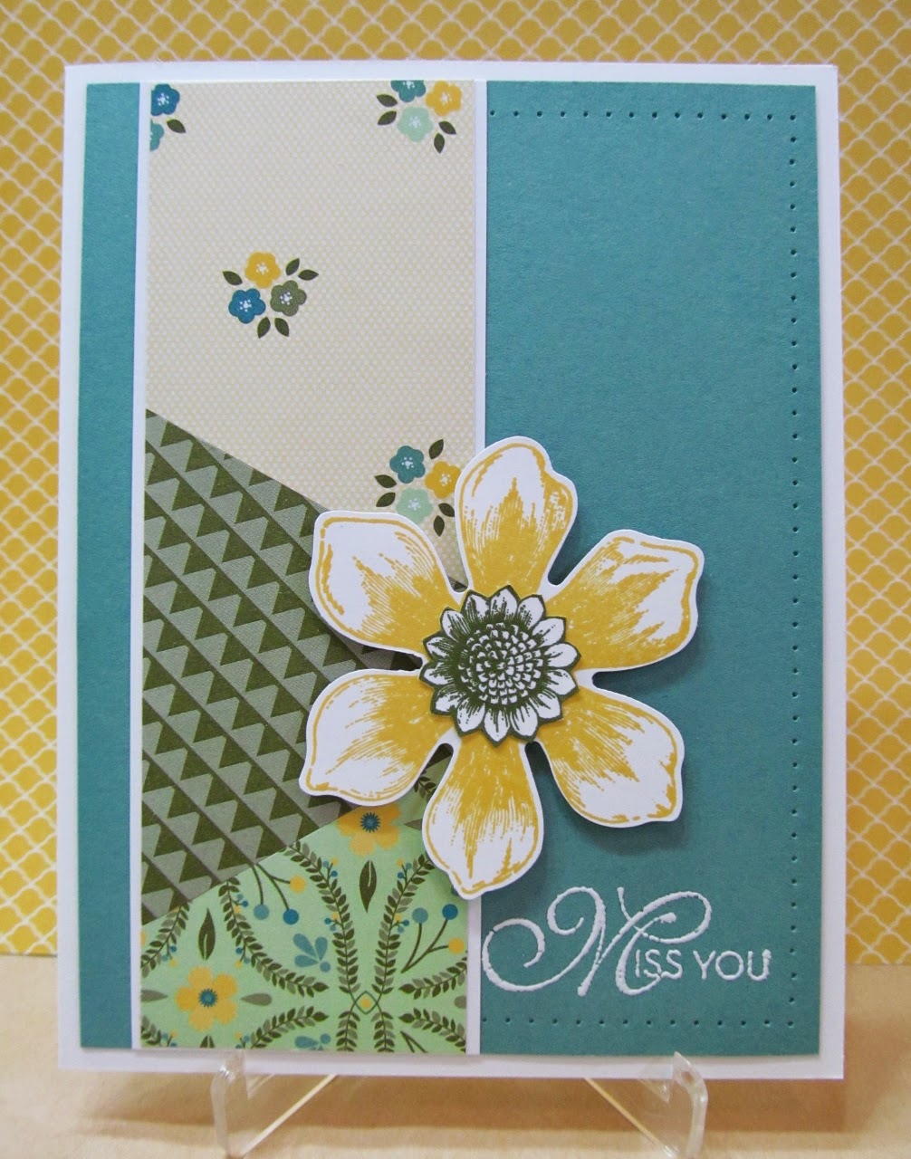 Savvy Handmade Cards: Beautiful Bloom Miss You Card