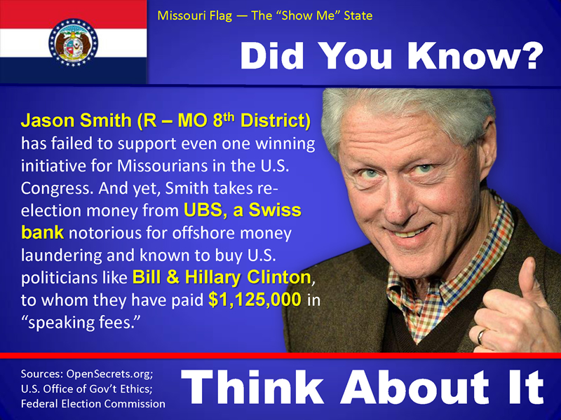 Jason Smith abandoned the Missouri 8th Congressional District