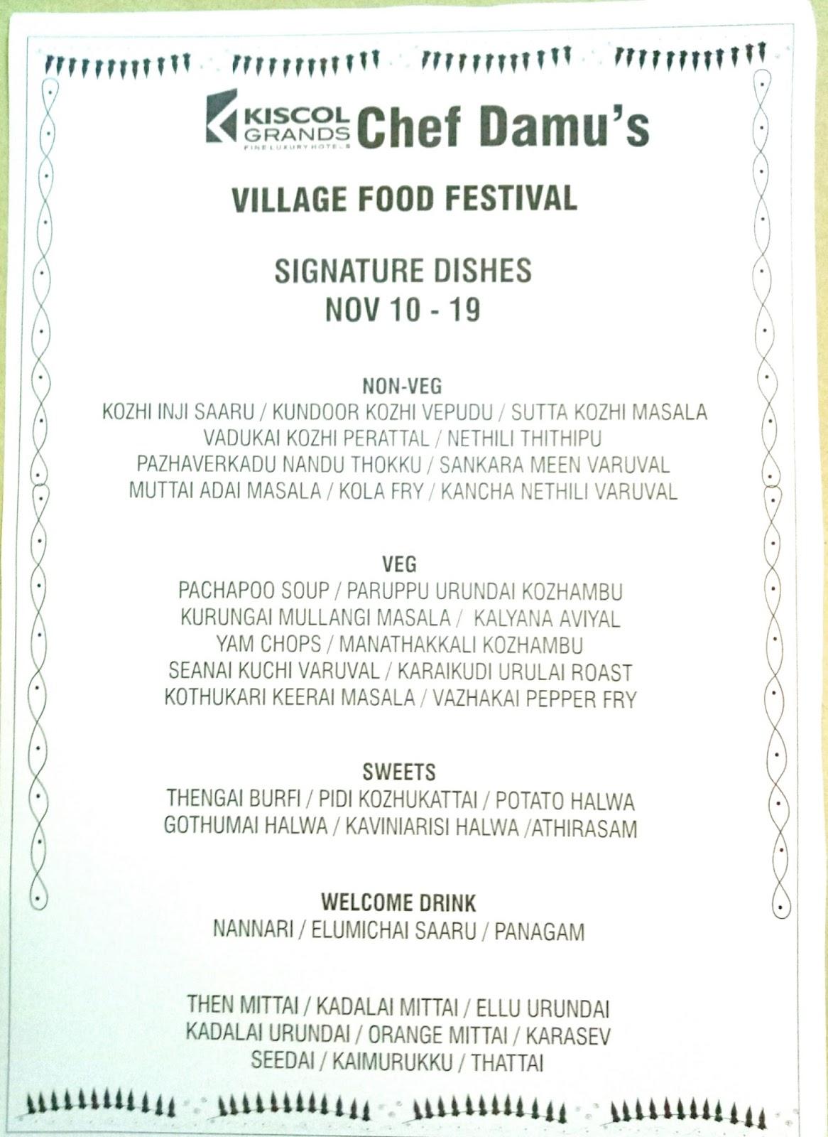 Village feast By Dr. Chef Damu! at KISCOL Grands