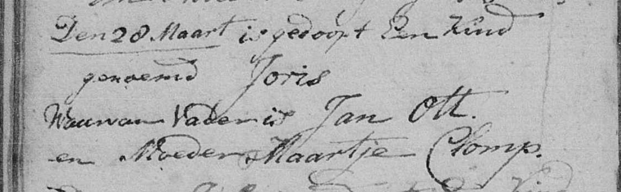 Ott ~ voorouderonderzoek: Jan Ott te Wognum