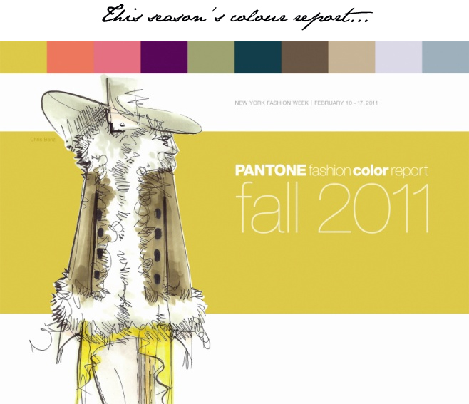 Pantone Announces Fashion Colour Report for Fall 2011...before the ...