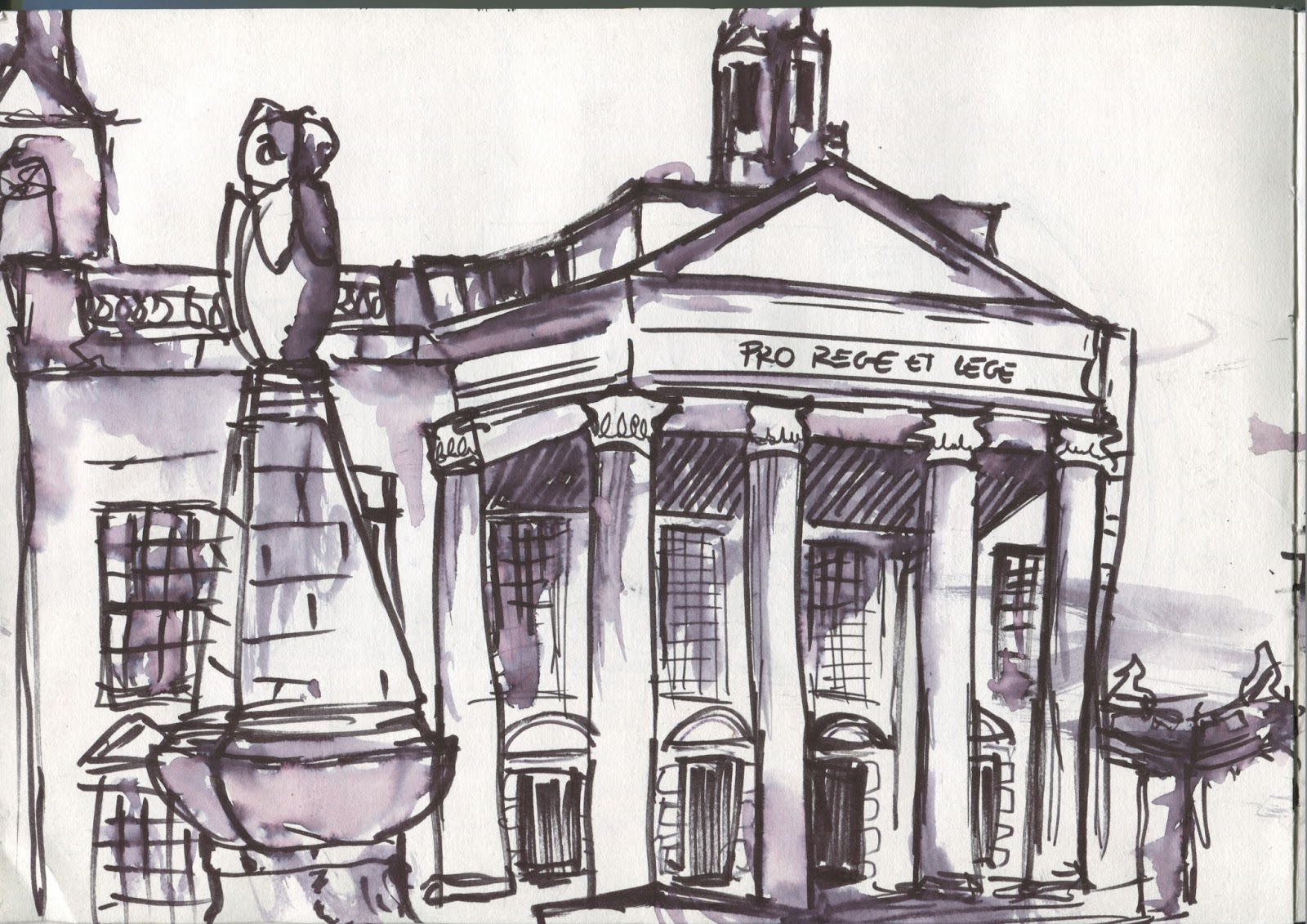 Studio Practice: Leeds Civic Hall - Digital Draw up!