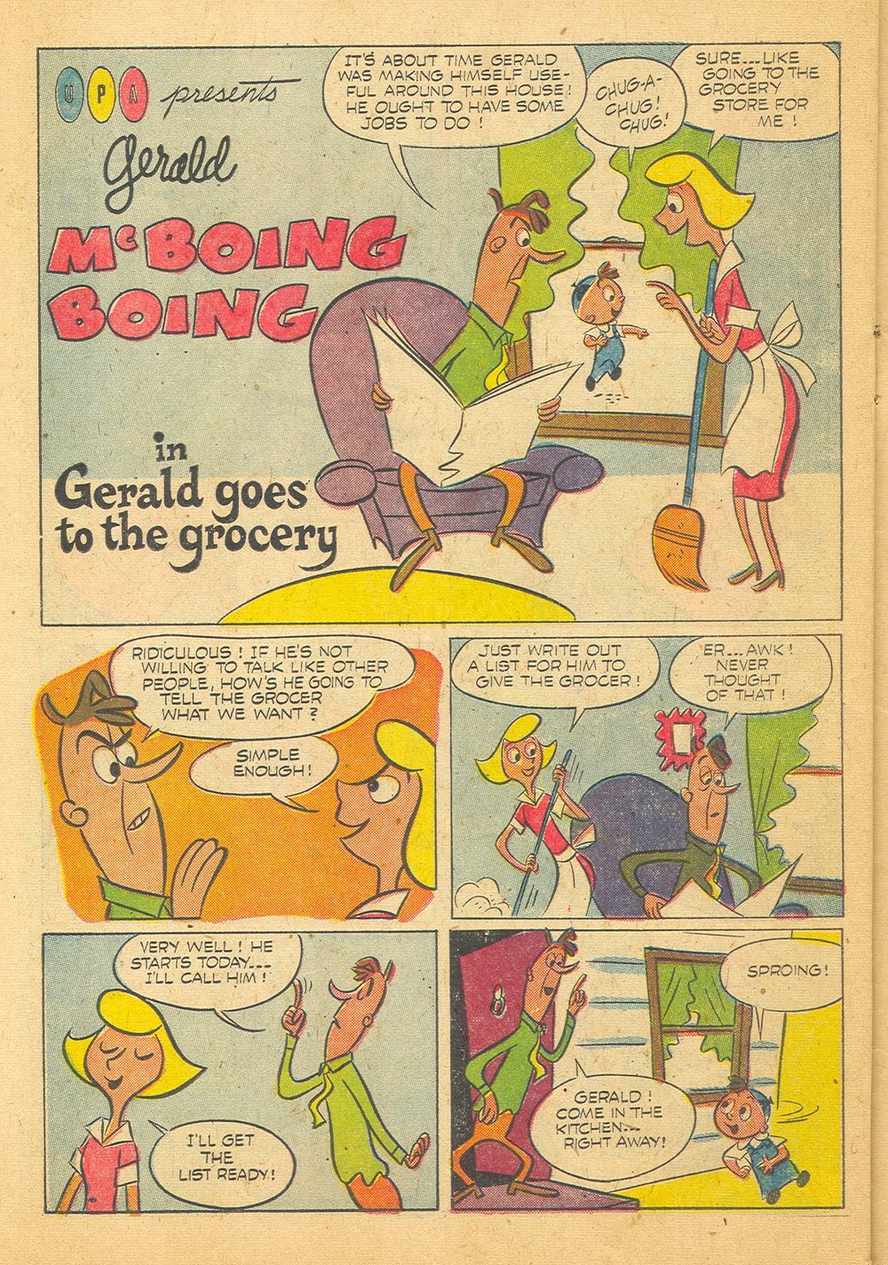 Four-Color Shadows: Gerald McBoing Boing-Four Color-1954