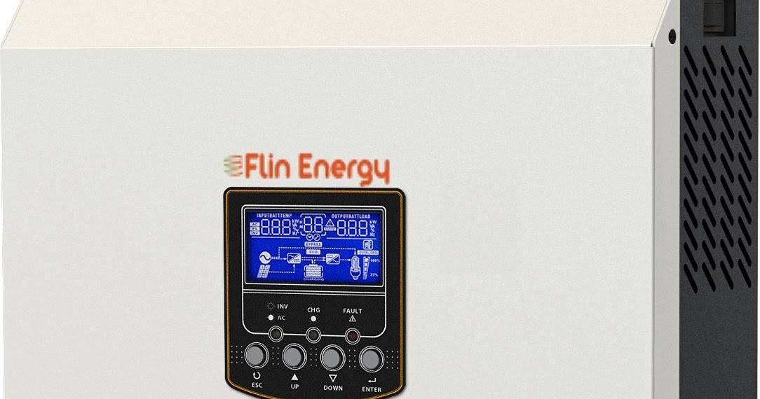Flin Energy Flinslim Lite Solar Hybrid Inverter - 3KVA / 2400W, 24V ...