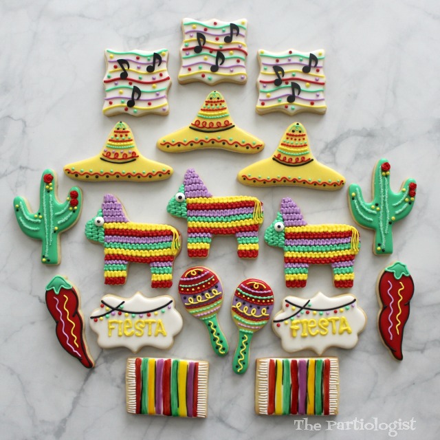 The Partiologist: Fiesta Themed Cookies!