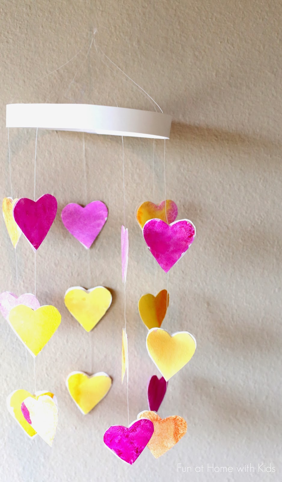 Crystallized Heart Mobile for Kids