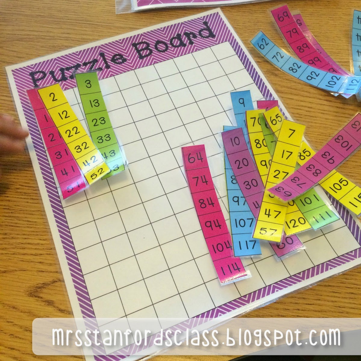 120's Chart Puzzles | Mrs. Stanford's Class