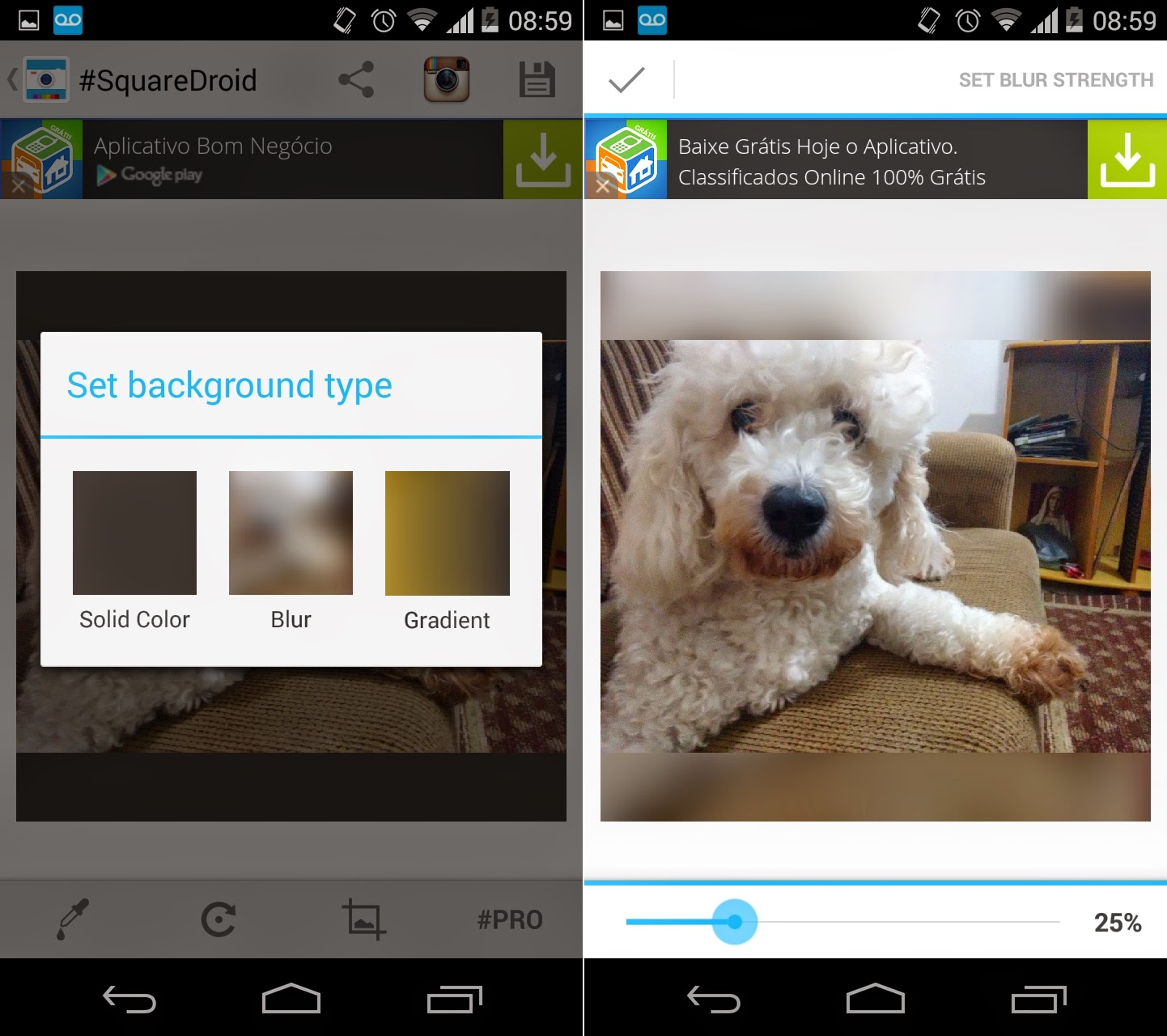 Sonhos de garota: App da vez: Square droid