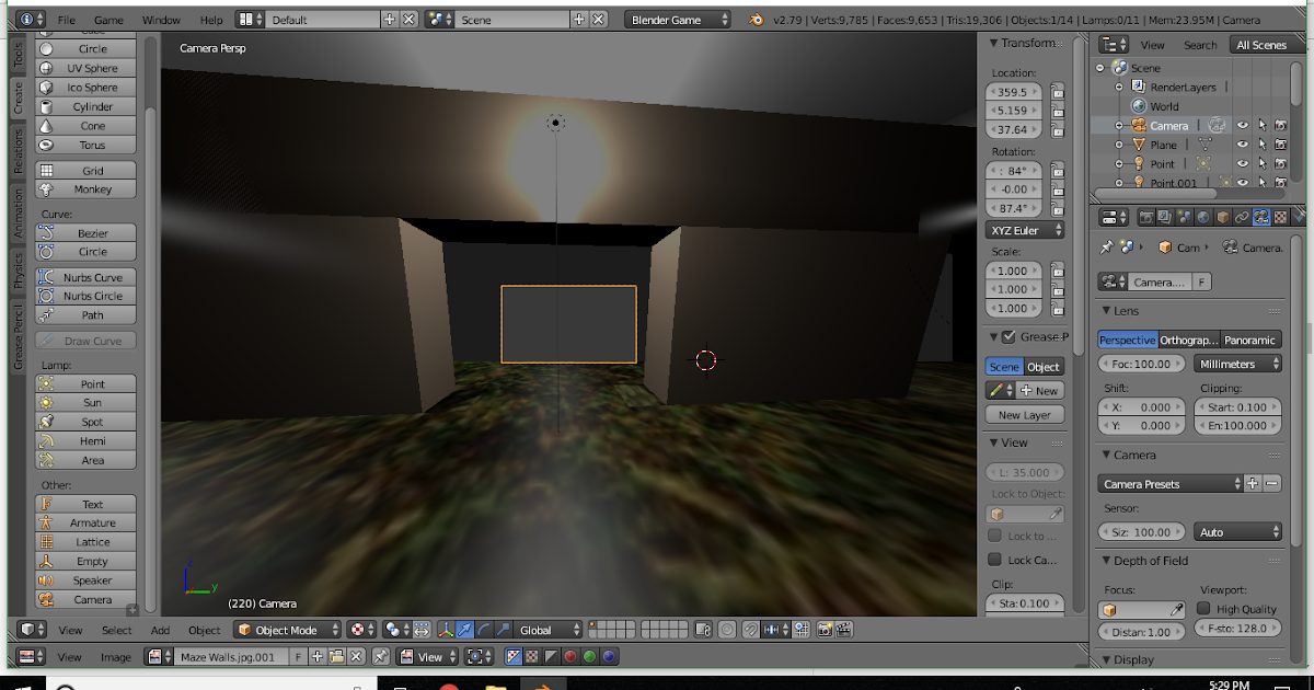 Blender Game Level Modeling - Level 1
