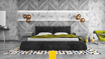 40+ Ide Desain Dinding Kamar Tidur Agar Tampil Mewah & Elegan - Rumahku ...