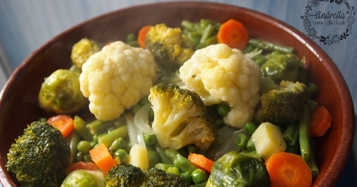 Panaché de verduras al vapor - Andreíta come de todo