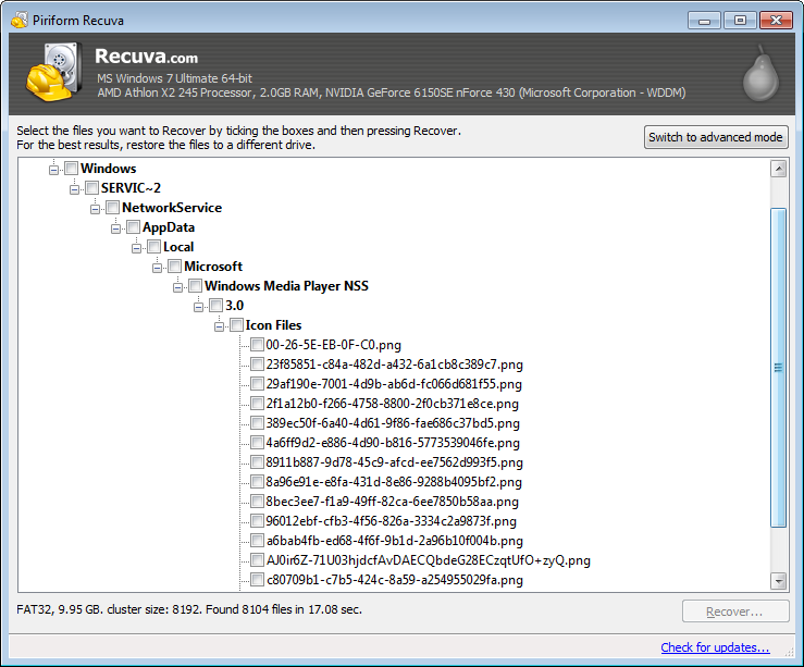 How To See List View Tree View Or Thumbnails Recuva How To See List View Tree View Or Thumbnails Recuva