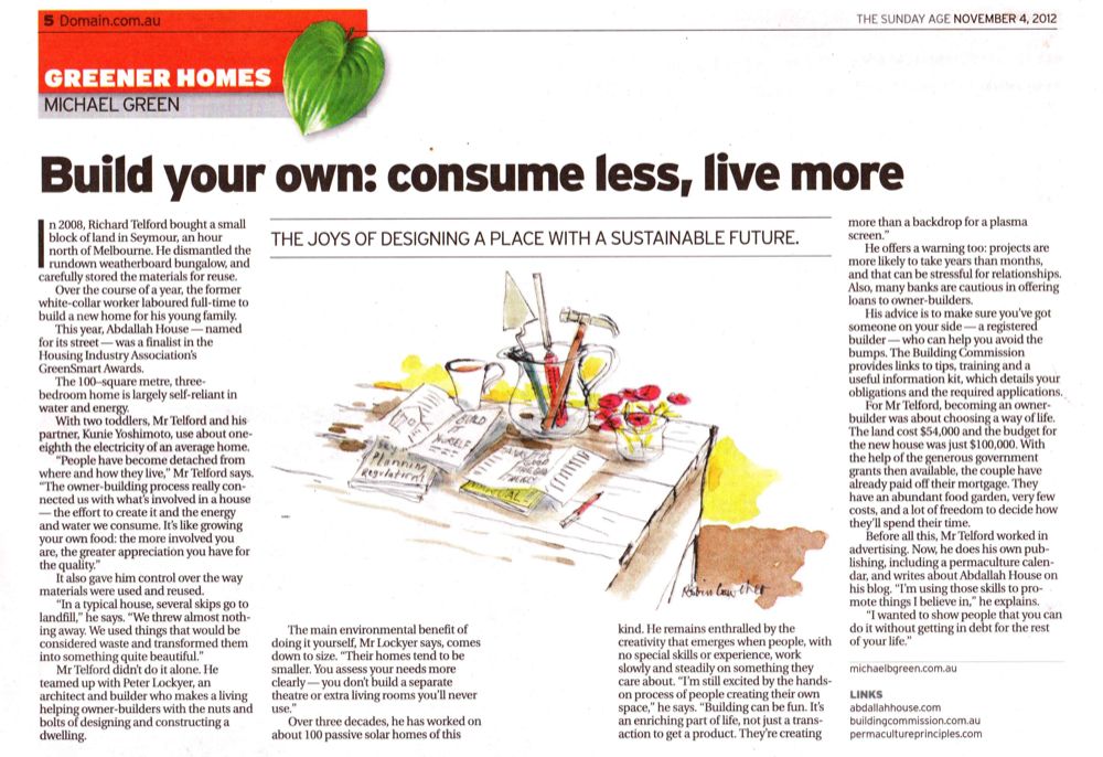 Build your own: consume less, live more