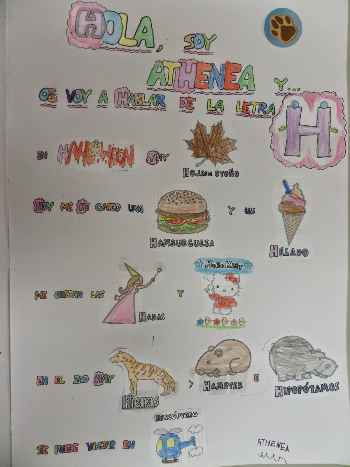 LETRA H - LIBRO DE LAS LETRAS | CON ARENA EN LOS BOLSILLOS