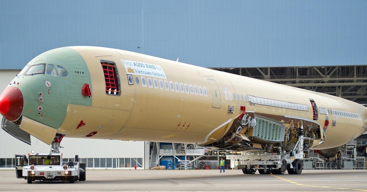 Airbus A350 XWB Fuselage To Final Assembly