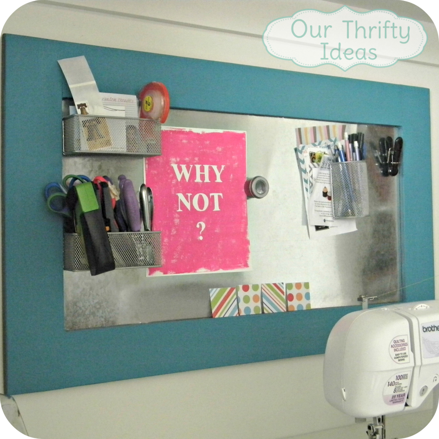 (Tutorial} Magnet Board Redo - Our Thrifty Ideas