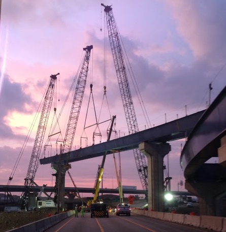 Industrial History: Cranes in Action (UP builds a bridge in 7 days)