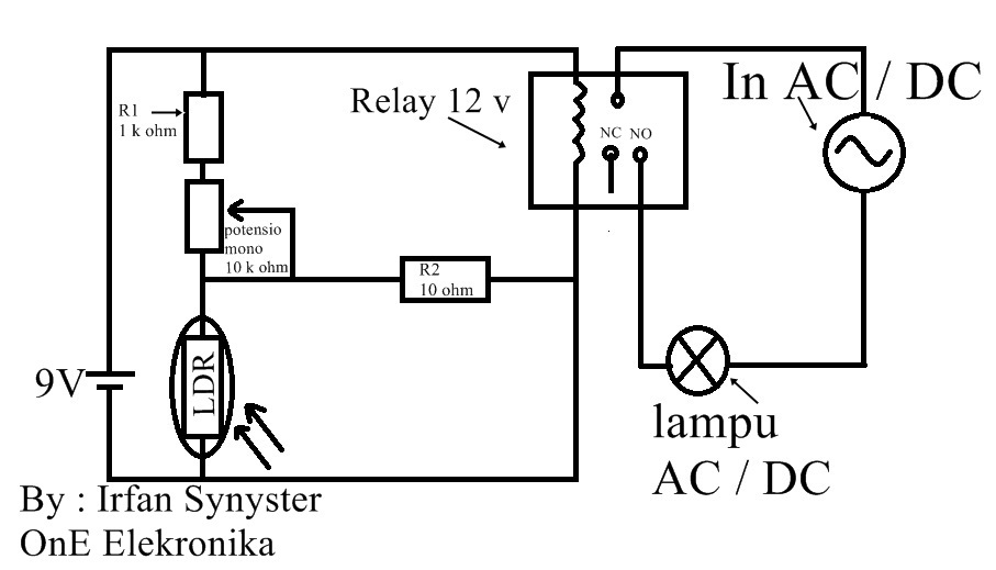 SMK PGRI 3 Malang Elektronika: Layout dan rangkaian Sensor Cahaya