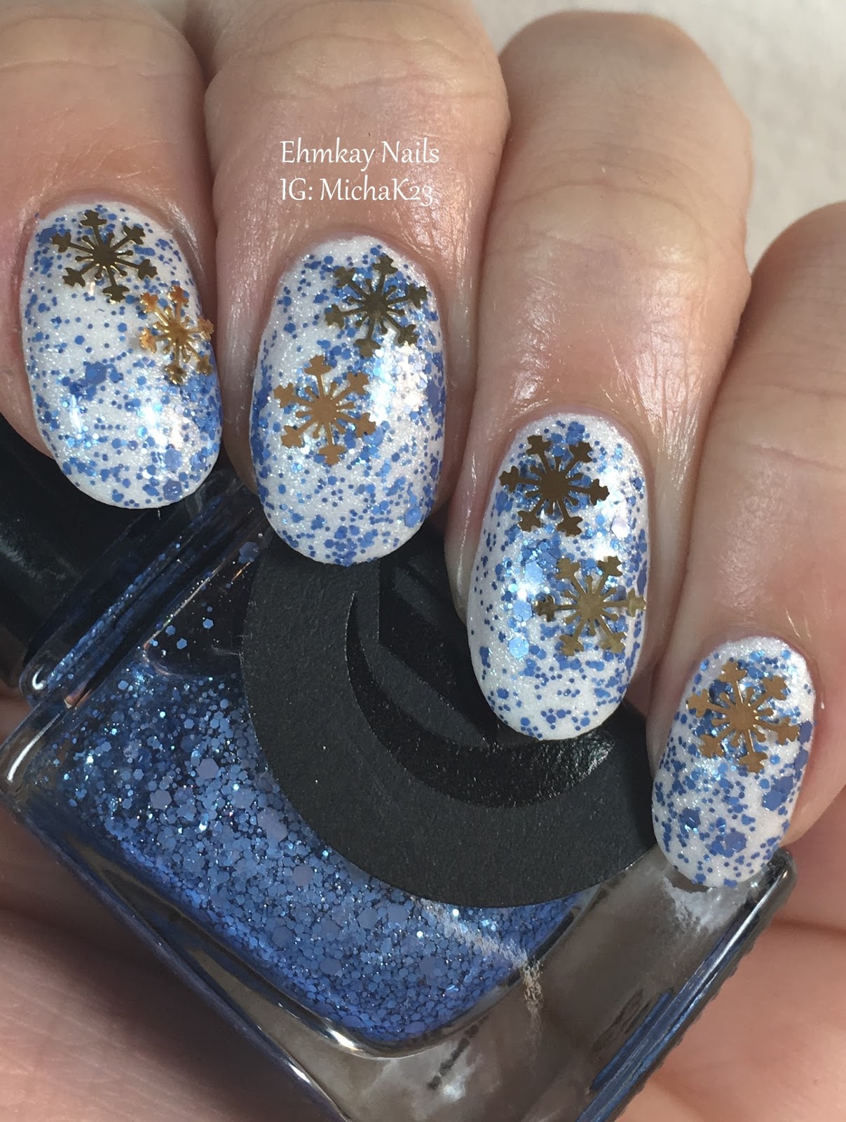 ehmkay nails: Blizzard Nail Art: Zoya Aspen with Cirque Colors Ophelia ...