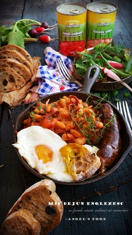 Angel's food: Mic dejun englezesc cu fasole, rosii, ochiuri moi si ...