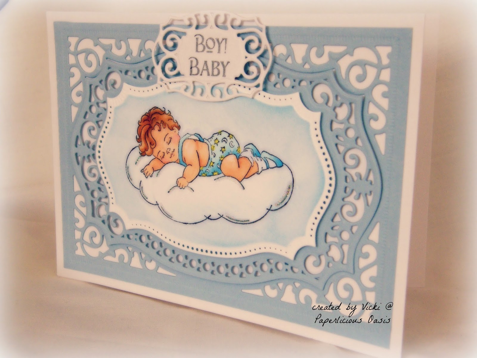 Paperlicious Oasis: Baby Cards with Spellbinders Majestic Labels 25