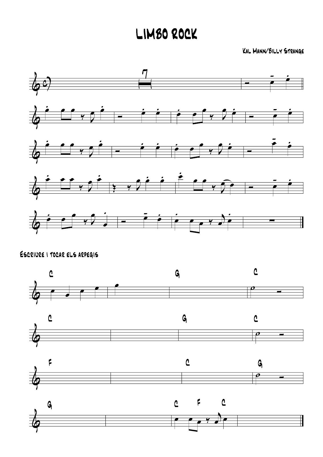 Pancho: Deures Finals de Setembre.......LIMBO ROCK!