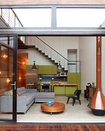 Casa de Átrio em NYC - antes e depois