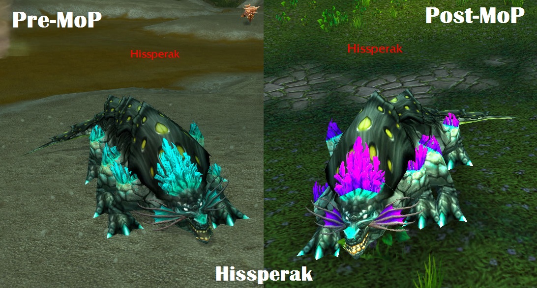 WoW Rare Spawns: Basilisks (Tamable in MoP) Get a Makeover